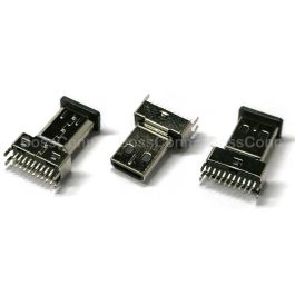 Micro HDMI Male Connector, Straddle Mount Type